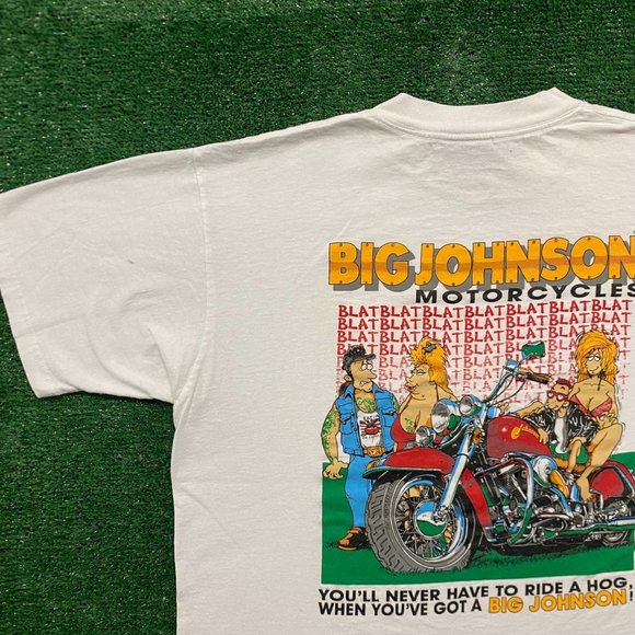 Big Johnson | Shirts | Vintage 9s Big Johnson Motorcycles Single Stitch ...